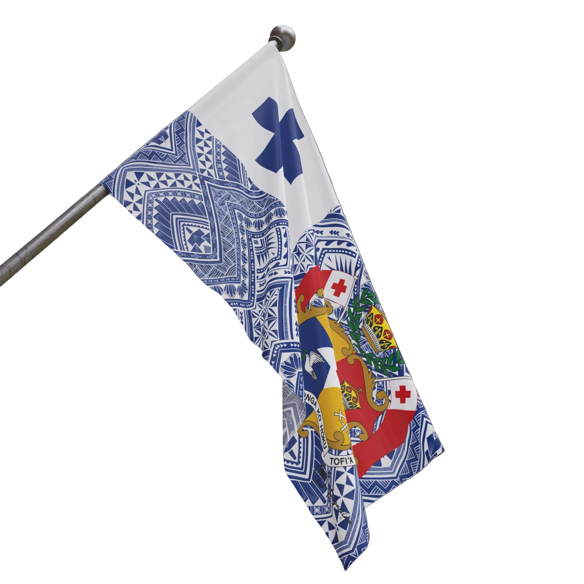 Blue & White Flag of Tonga (60x36) – Polynesian Brints